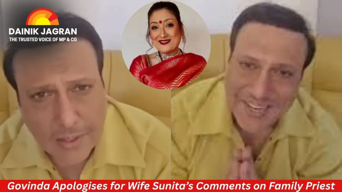 Govinda Issues Apology Over Wife Sunita’s Remarks on Family Priest, Calls Pandit Mukesh Shukla ...