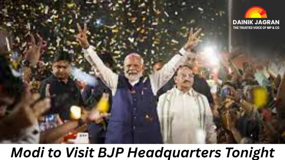 Modi to Visit BJP Headquarters Tonight: PM to Address Party Workers as ...