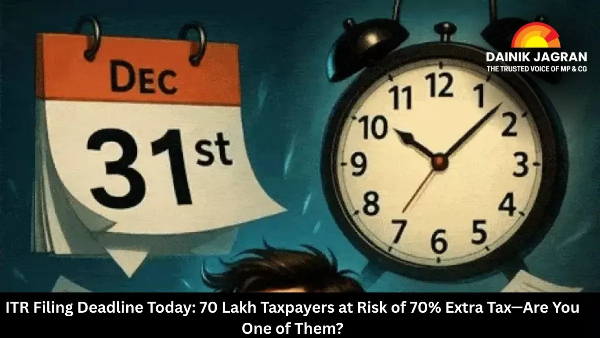 ITR Filing Deadline Today: 70 Lakh Taxpayers at Risk of 70% Extra Tax ...