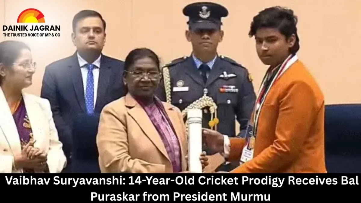 Vaibhav Suryavanshi: 14-Year-Old Cricket Prodigy Receives Bal Puraskar ...