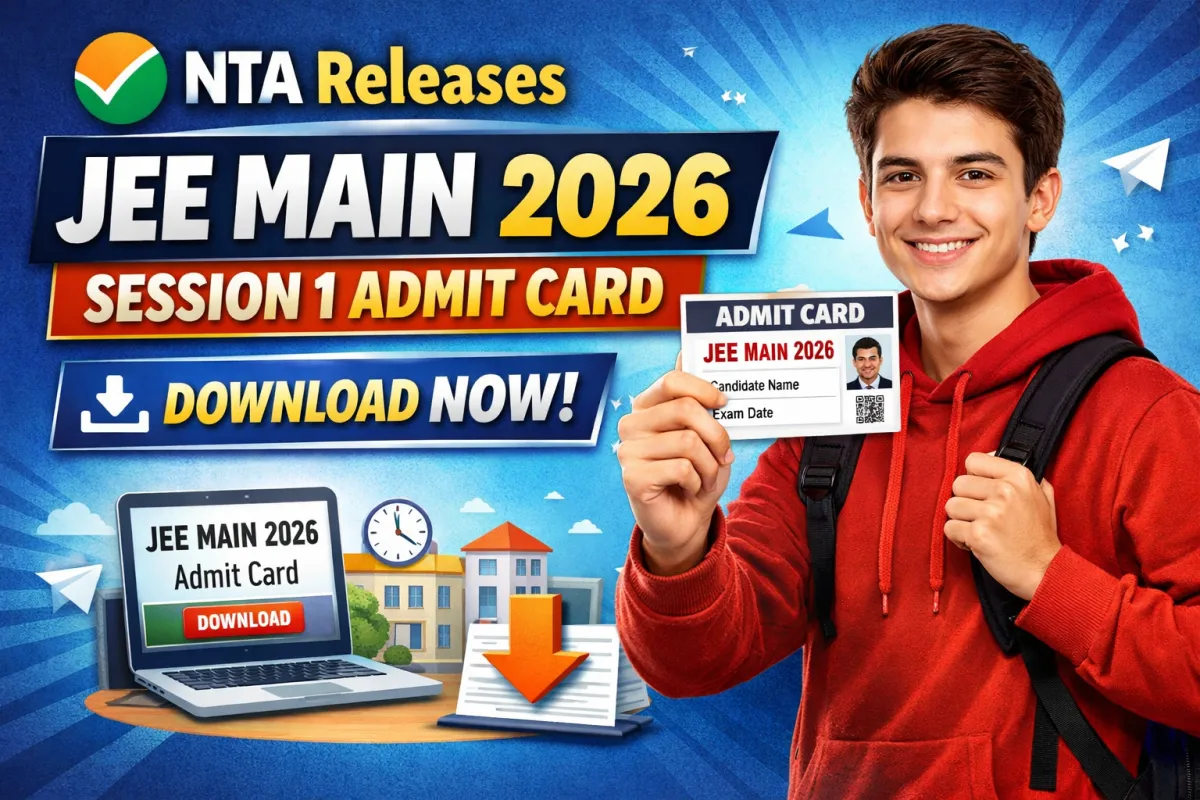 NTA Releases JEE Main 2026 Session 1 Admit Cards; Candidates Asked to ...
