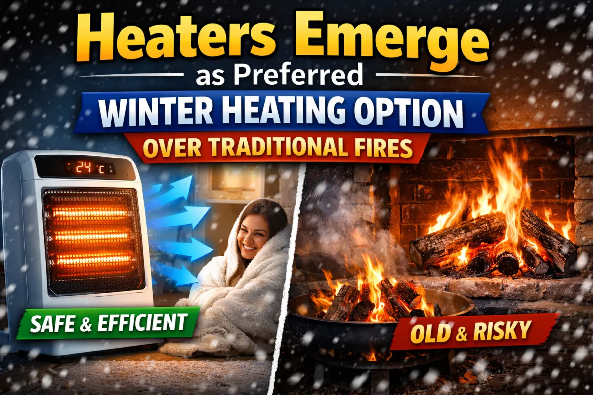 Heaters Emerge as Preferred Winter Heating Option Over Traditional ...