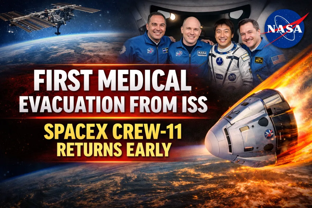 NASA to Carry Out First Medical Evacuation From ISS as SpaceX Crew-11 ...