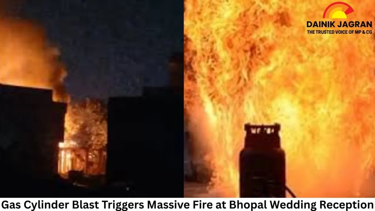 Gas Cylinder Blast Triggers Massive Fire at Bhopal Wedding Reception ...