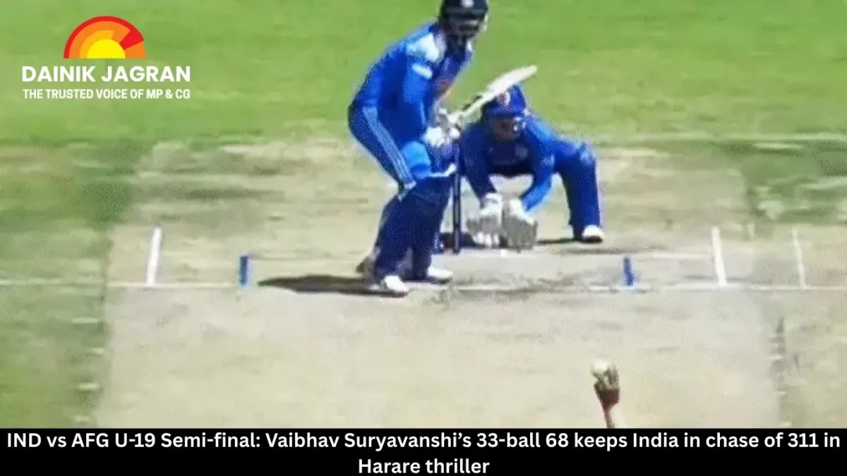 IND vs AFG U-19 Semi-final: Vaibhav Suryavanshi’s 33-ball 68 keeps ...