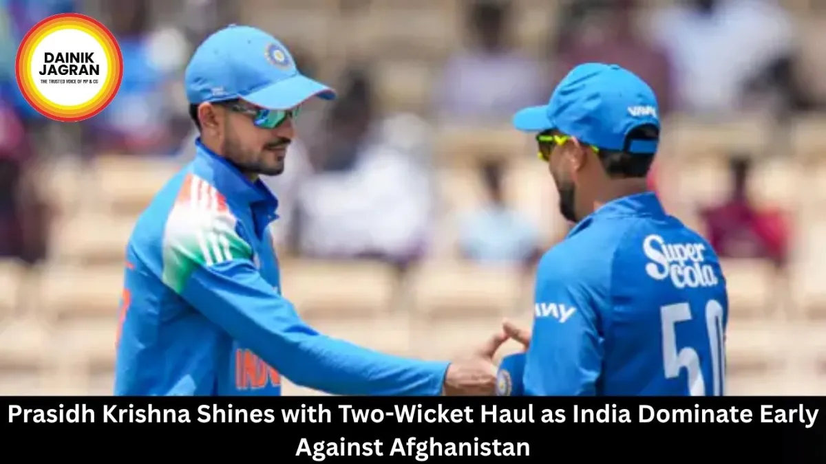 Prasidh Krishna Two-Wicket Haul Puts India on Top vs Afghanistan ...