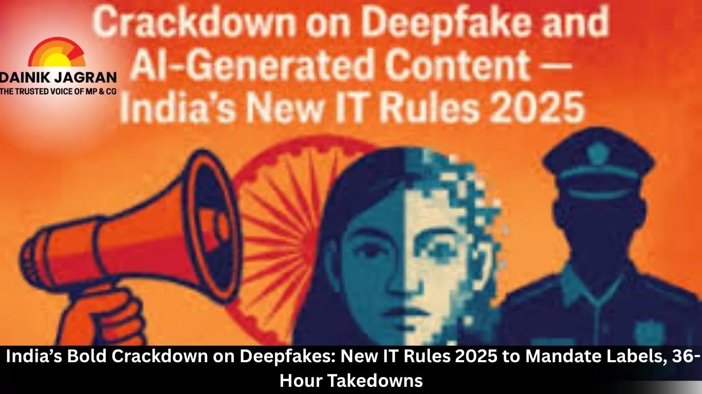 India’s Bold Crackdown on Deepfakes: New IT Rules 2025 to Mandate ...