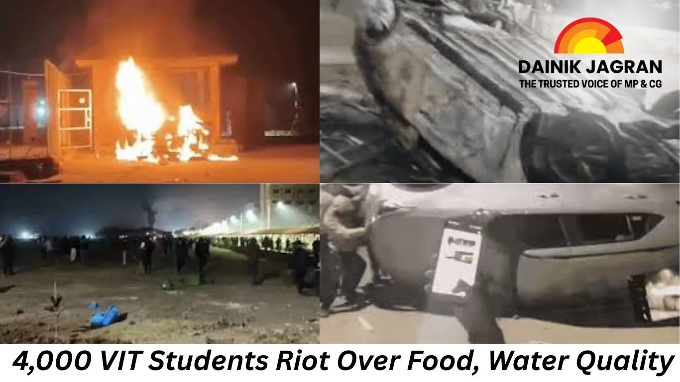 Sehore Violence: 4,000 VIT Students Riot Over Food, Water Quality ...