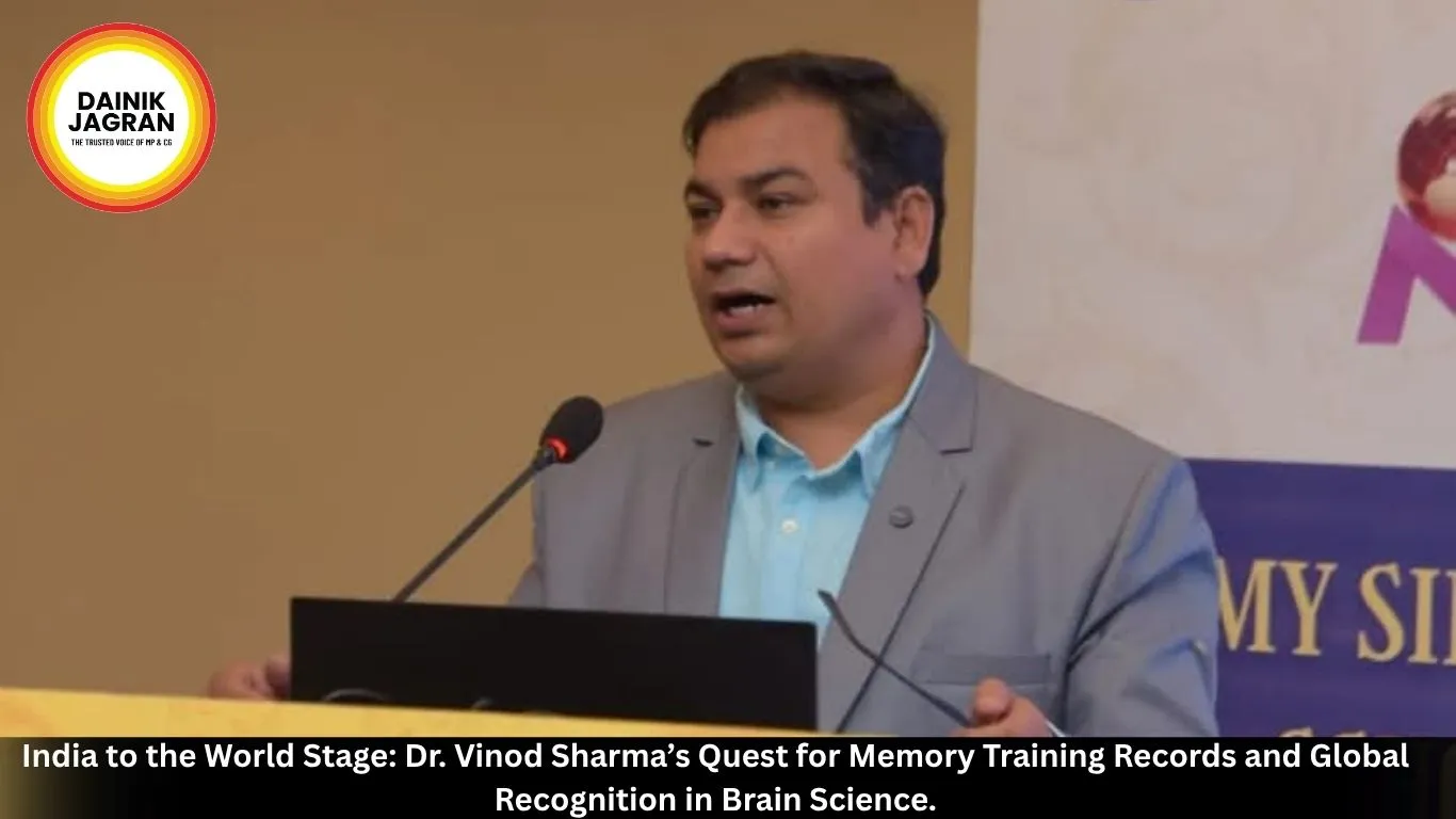 India to the World Stage: Dr. Vinod Sharma’s Quest for Memory Training ...