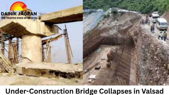 Under-Construction Bridge Collapses in Valsad; Five Workers Injured ...