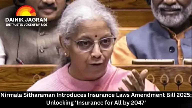 Nirmala Sitharaman Introduces Insurance Laws Amendment Bill 2025 ...