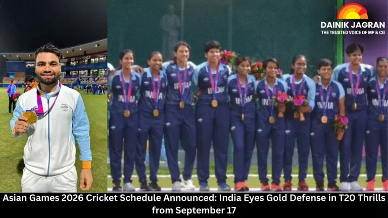 Asian Games 2026 Cricket Schedule Announced: India Eyes Gold Defense in ...