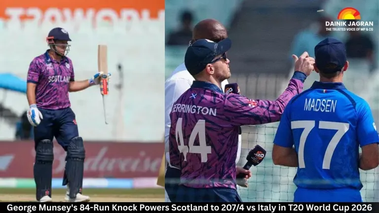 George Munsey's 84-Run Knock Powers Scotland to 207/4 vs Italy in T20 ...