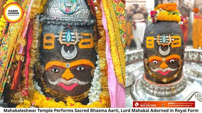 Mahakaleshwar Temple Performs Sacred Bhasma Aarti, Lord Mahakal Adorned ...