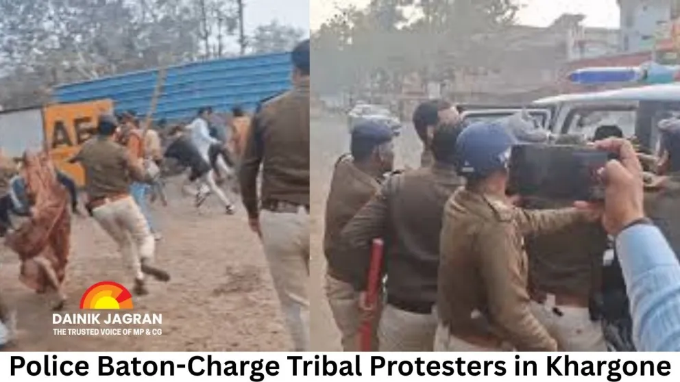 Police Baton-Charge Tribal Protesters in Khargone; Over 100 Demand ...