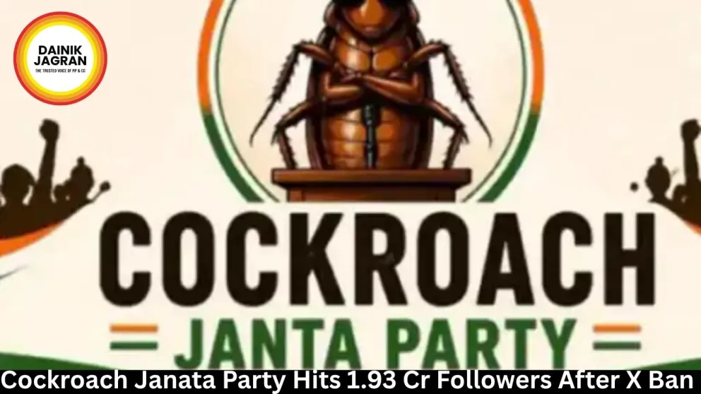 Cockroach Janata Party Hits 1.93 Cr Followers After X Ban - Dainik ...