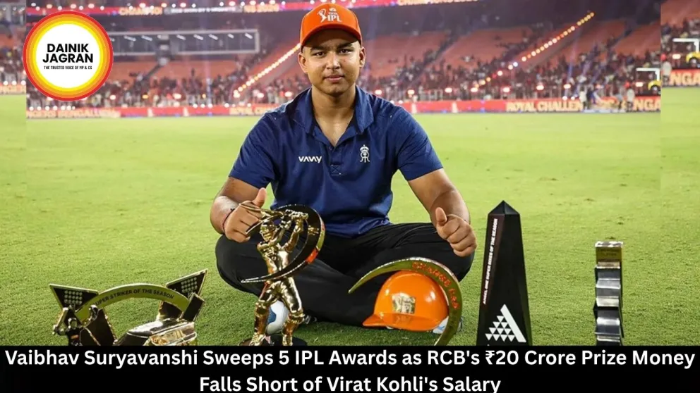 Vaibhav Suryavanshi Wins 5 IPL 2026 Awards as RCB Clinch Title - Dainik ...