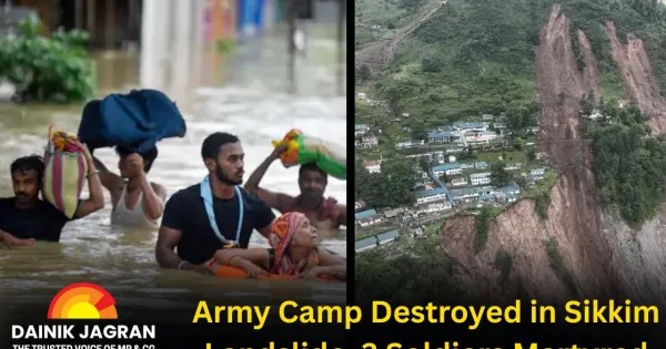 Landslide Hits Army Camp in Sikkim: 3 Soldiers Dead, 6 Missing; Rain ...