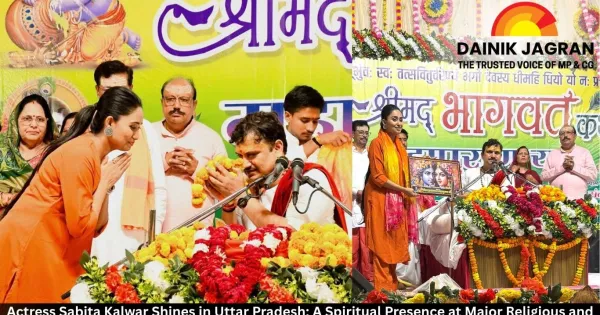 Actress Sabita Kalwar Shines in Uttar Pradesh: A Spiritual Presence at ...
