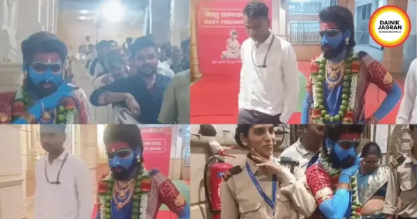 Pushpa style entry at Mahakal temple, VIP access row - Dainik Jagran ...